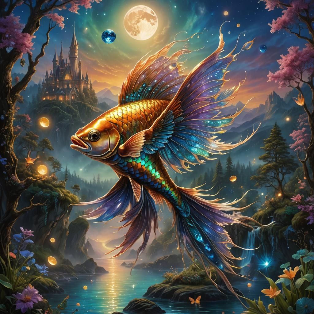 Flying Fish - AI Generated Artwork - NightCafe Creator