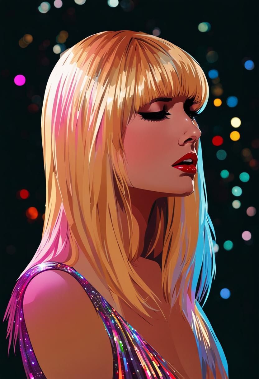 Miss Oranje Disco Dancer - AI Generated Artwork - NightCafe Creator