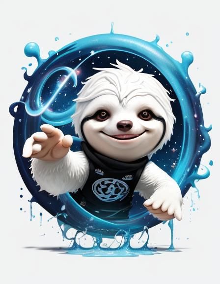 Sloth The Rapper - AI Generated Artwork - NightCafe Creator