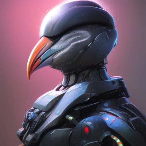 Cyborg Penguin - AI Generated Artwork - NightCafe Creator