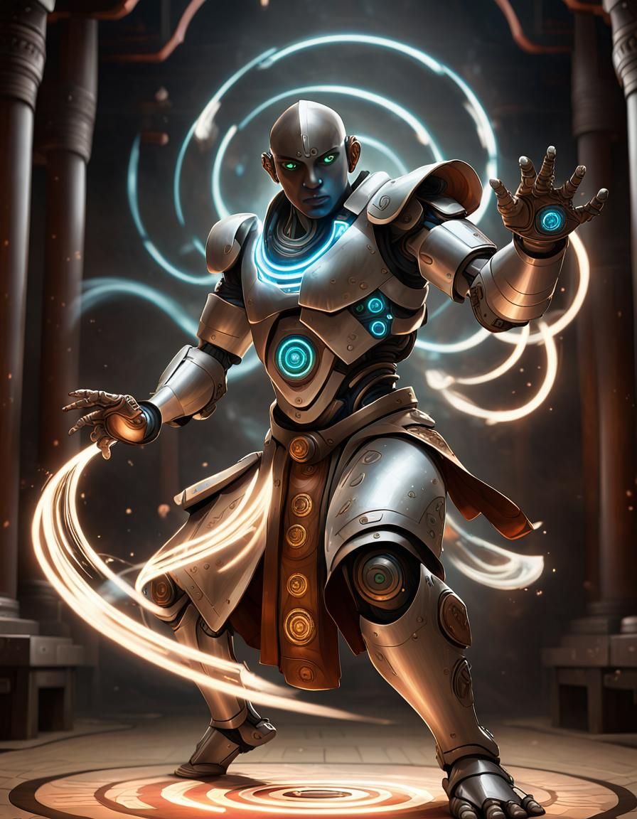 Warforged monk - AI Generated Artwork - NightCafe Creator
