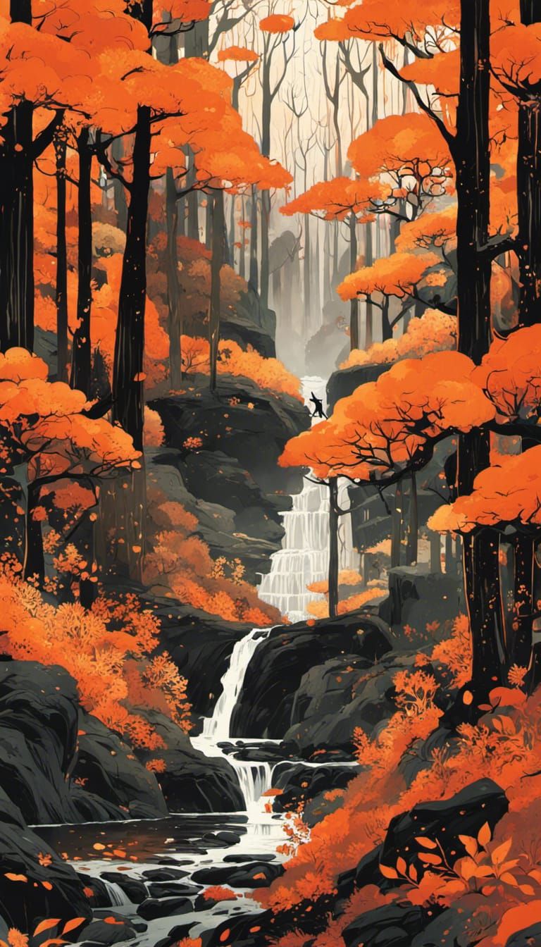 Autumn Forest - AI Generated Artwork - NightCafe Creator