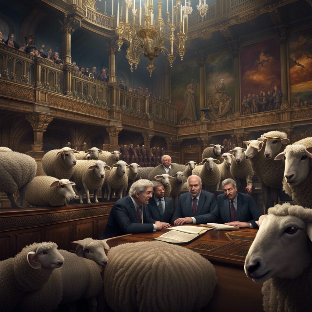 Government Sheep - AI Generated Artwork - NightCafe Creator