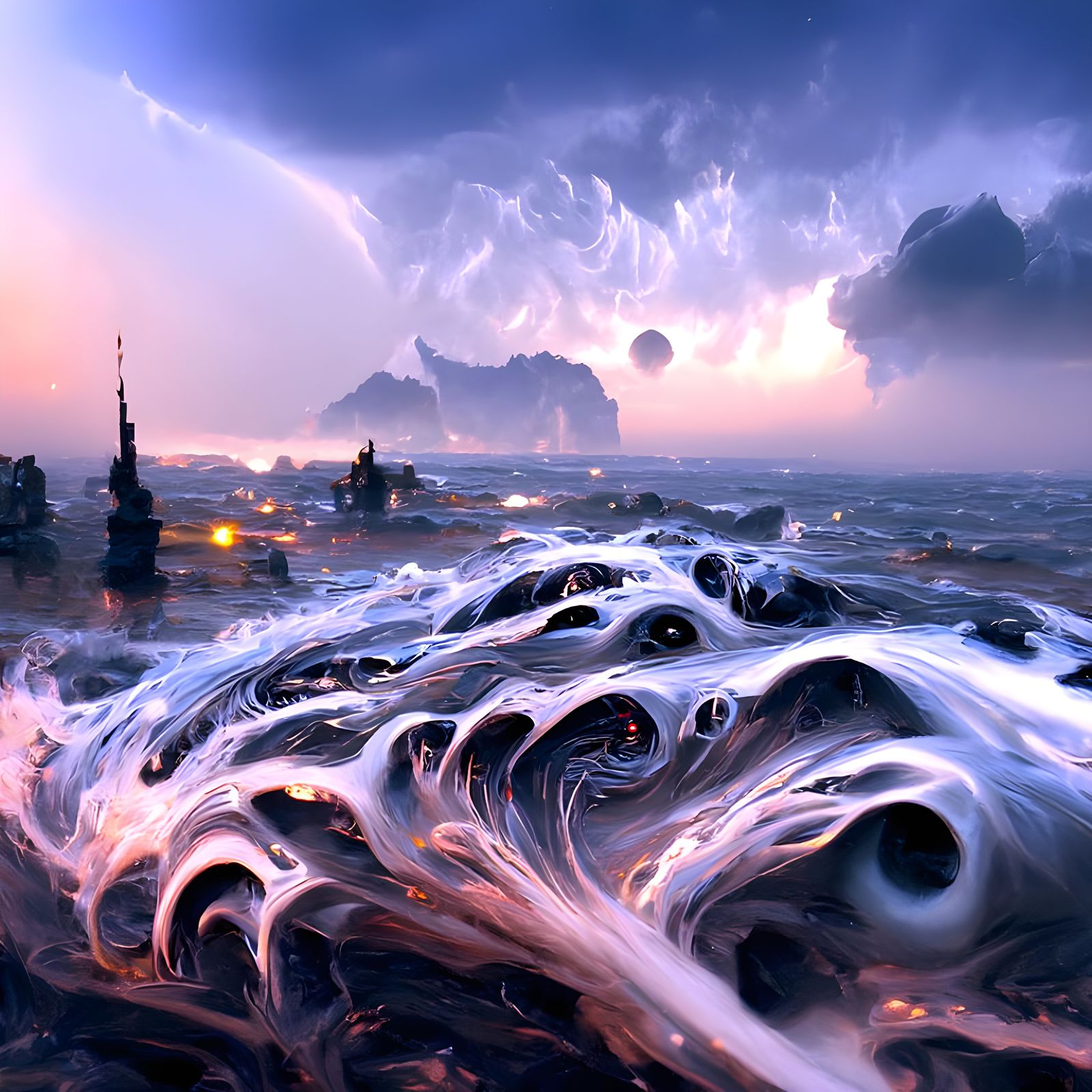 Hole Sea abomination - AI Generated Artwork - NightCafe Creator