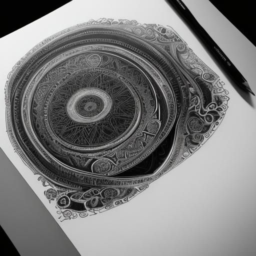 Fine line drawing - AI Generated Artwork - NightCafe Creator