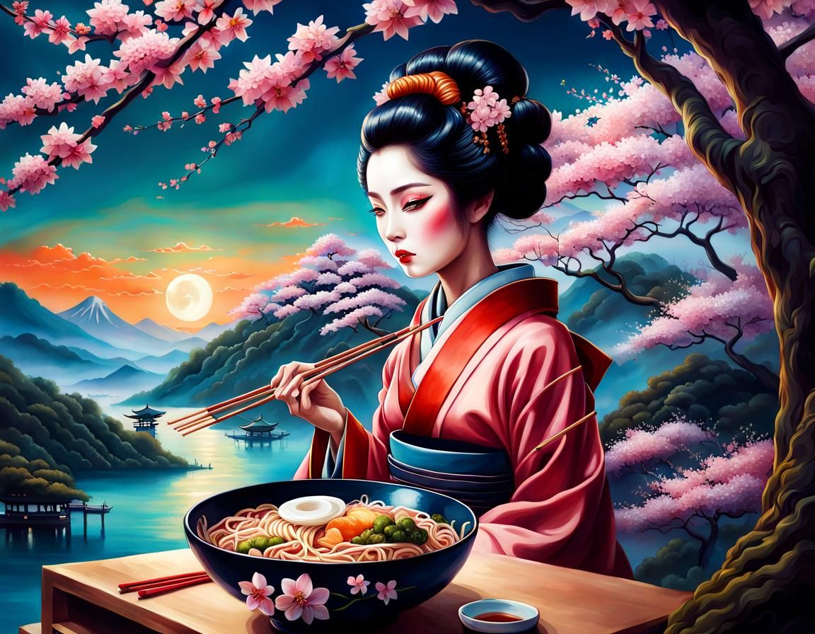 Geisha Ramen - AI Generated Artwork - NightCafe Creator