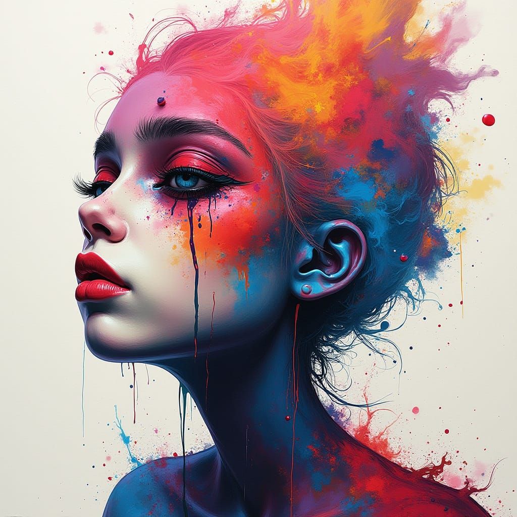 Kidcore Liminal Watercolor - Kidcore Liminal Scene in Waterc...