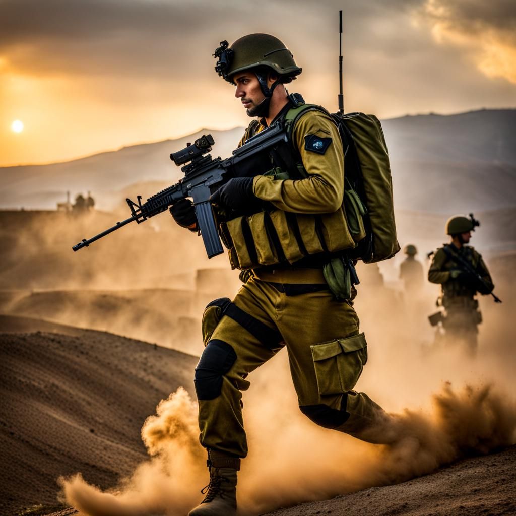 IDF soldier - AI Generated Artwork - NightCafe Creator