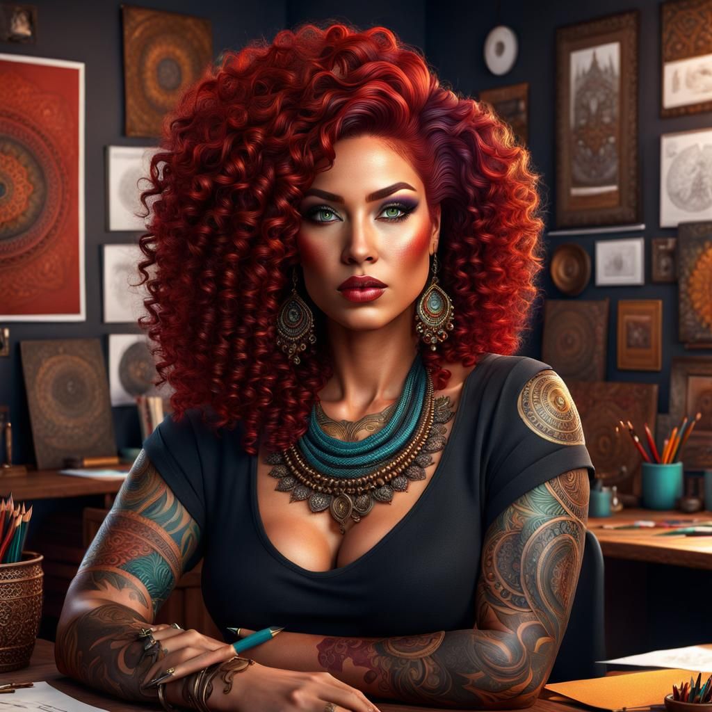 LilAc in the studio II - AI Generated Artwork - NightCafe Creator