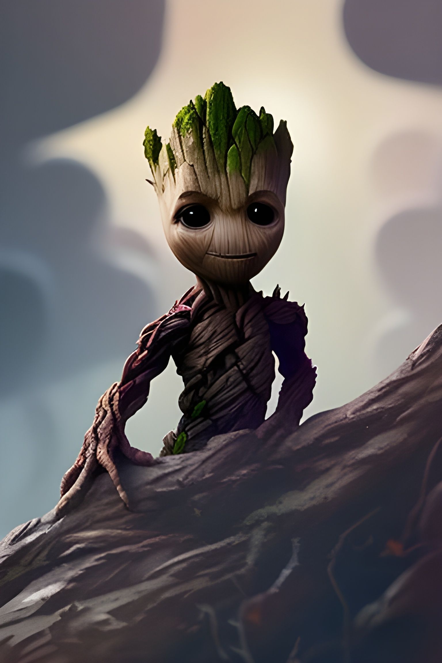 Emotional Groot - AI Generated Artwork - NightCafe Creator