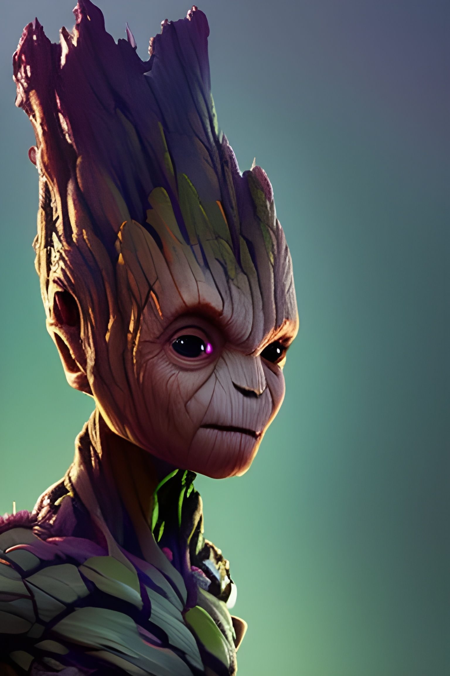 Emotional Groot - AI Generated Artwork - NightCafe Creator