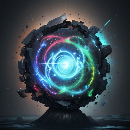 Vibrant Elemental Vortex in Hypersurrealistic Conc... - AI Art