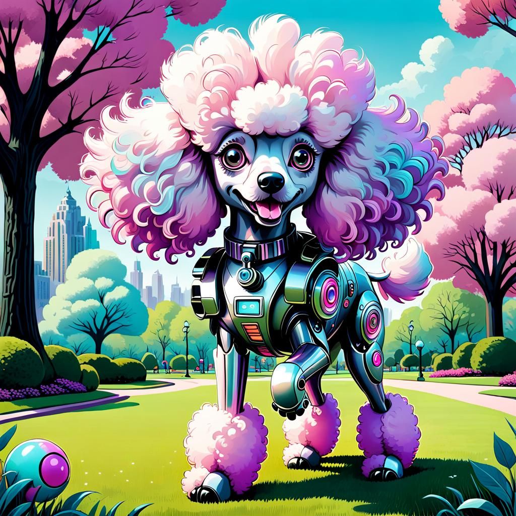 Power poodle - AI Generated Artwork - NightCafe Creator