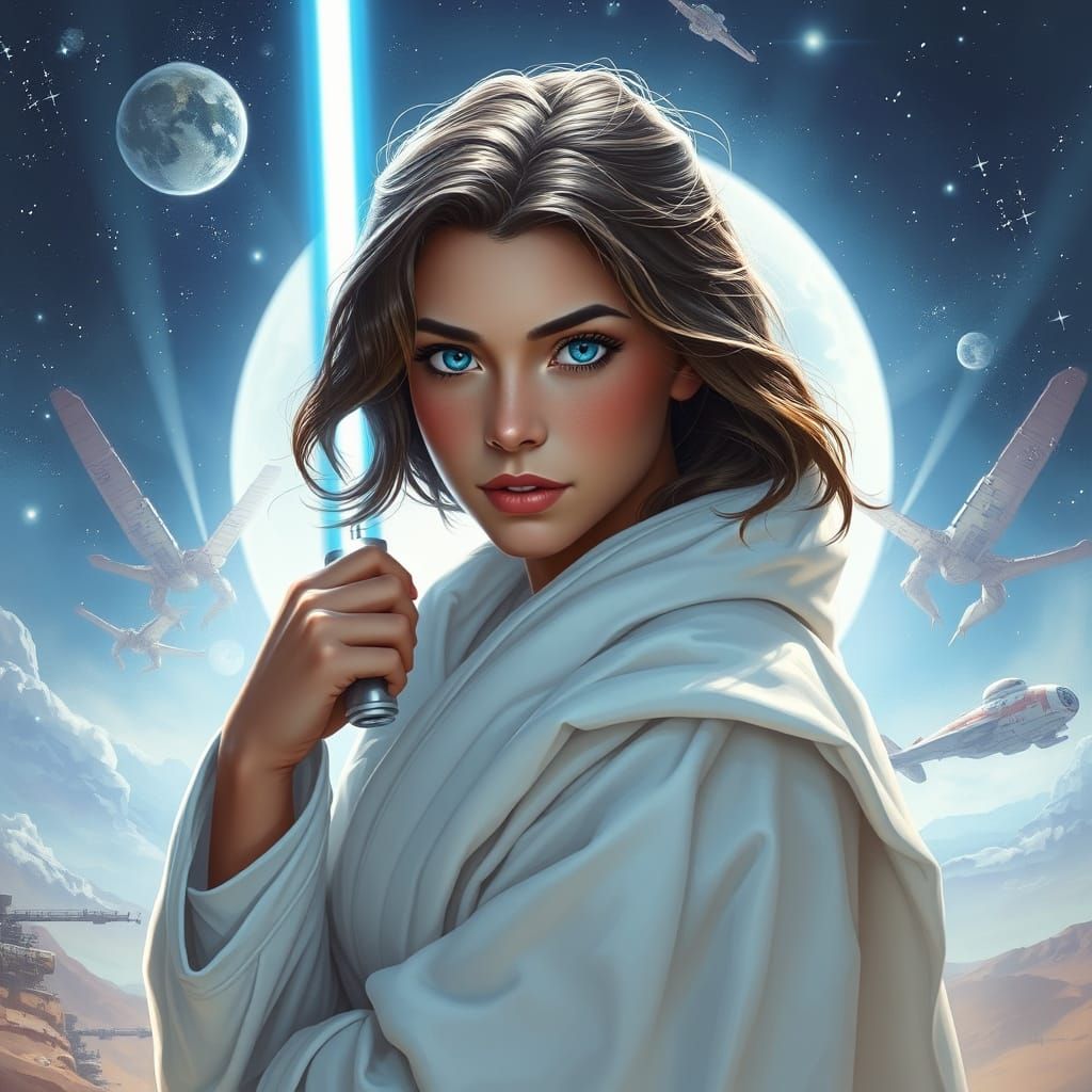 Star Wars Inspired Digital Painting of Celestial B... - AI Art