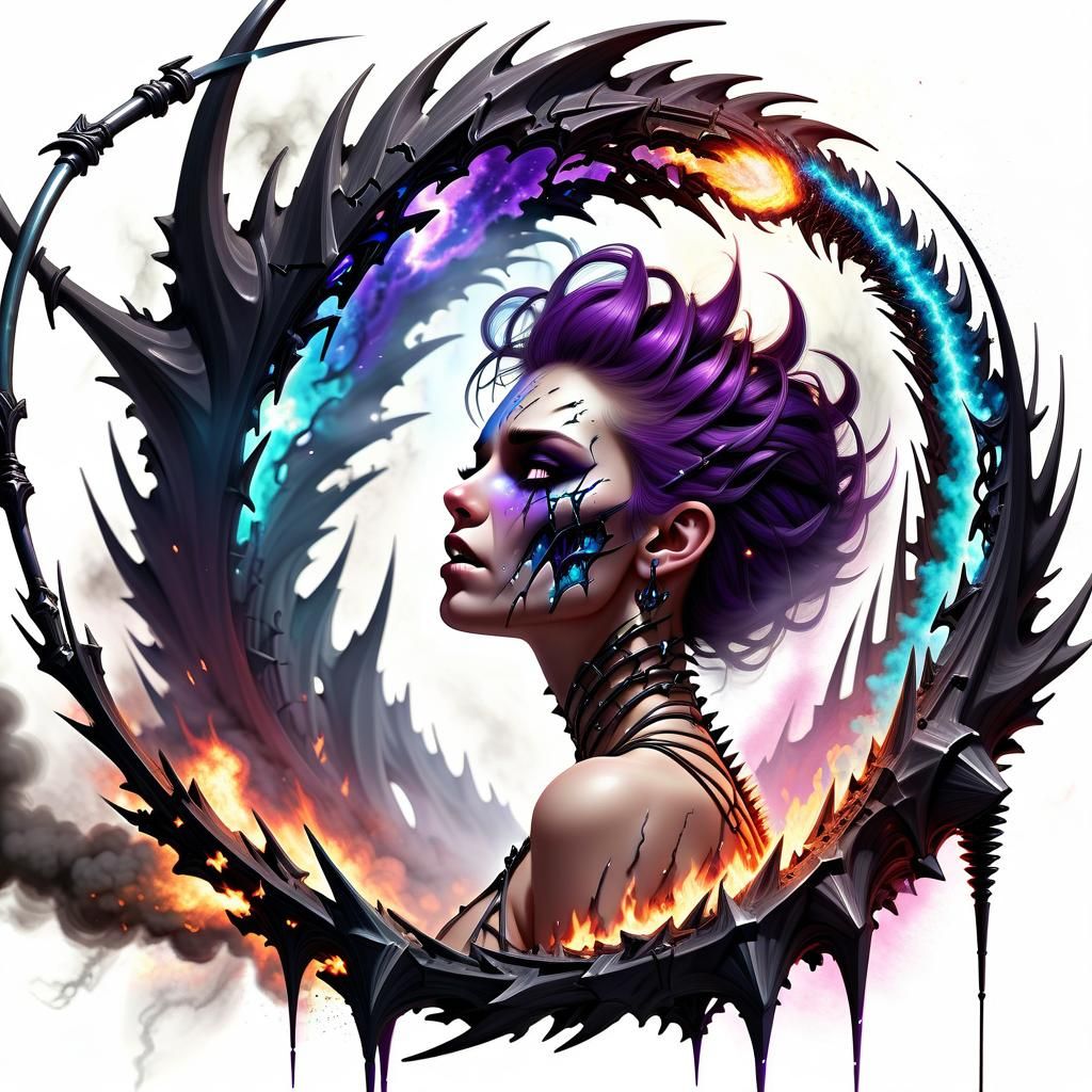 Thunder and lightning goddess - AI Generated Artwork - NightCafe Creator