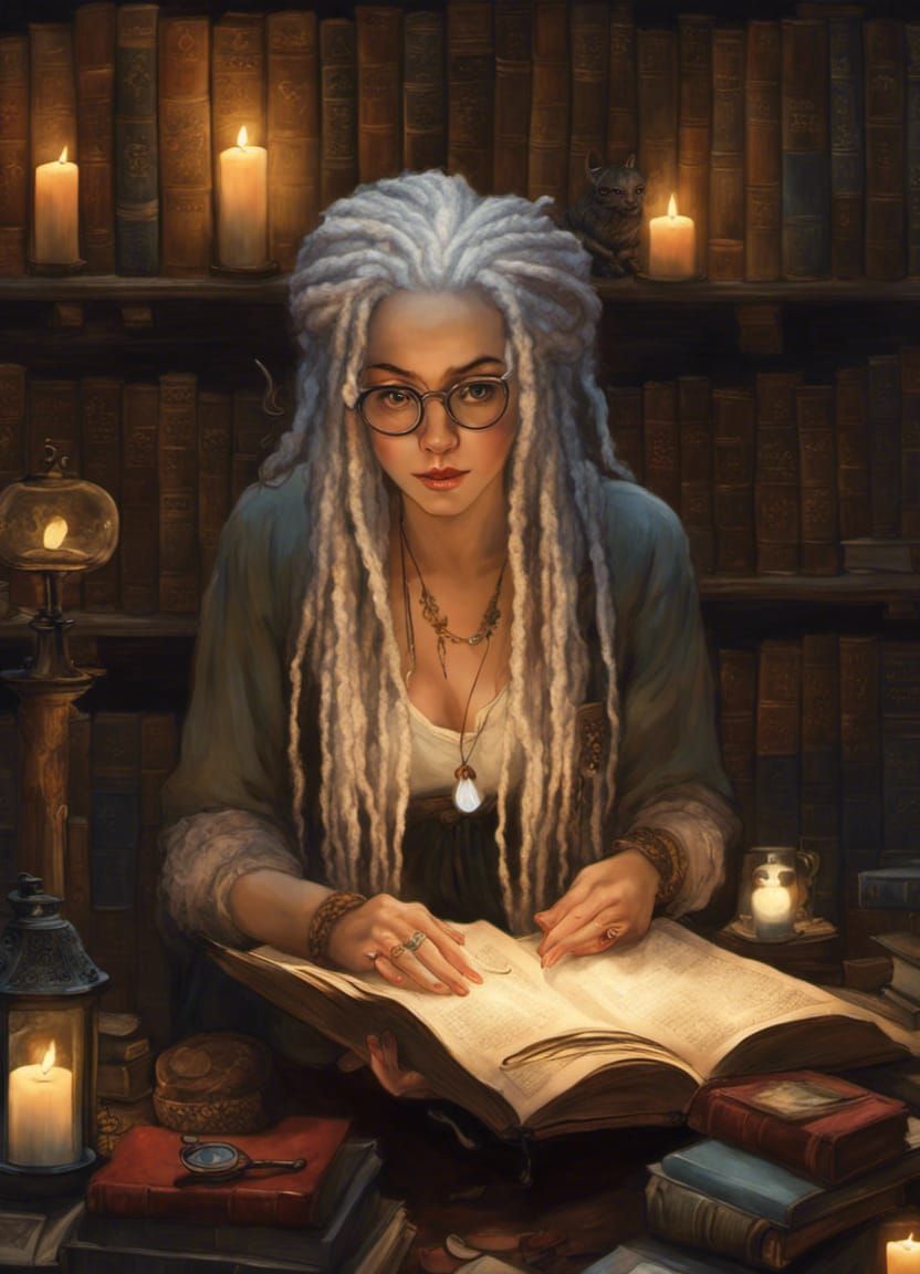 the creepy librarian - AI Generated Artwork - NightCafe Creator