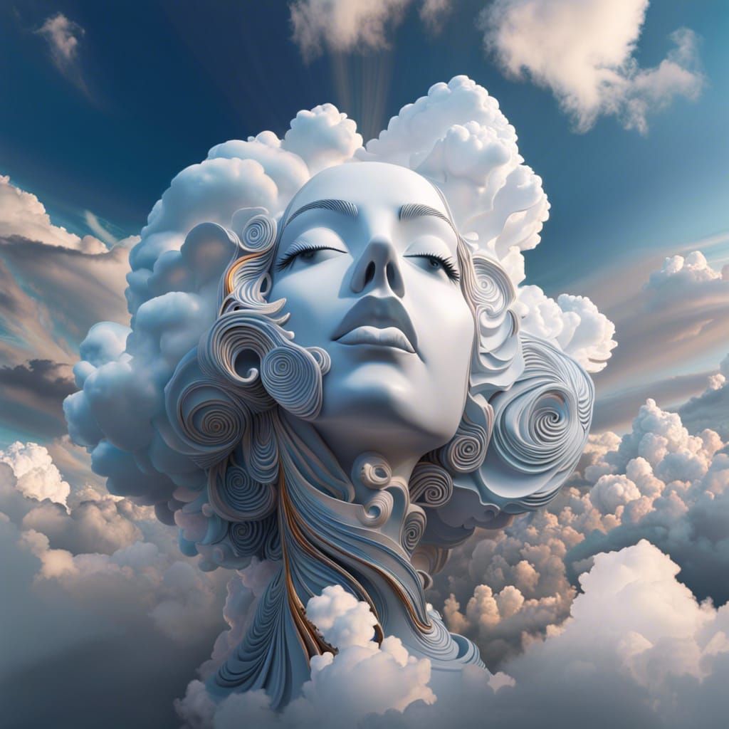 Abstract Wonder Clouds By Qamar Riaz - AI Generated Artwork - NightCafe ...