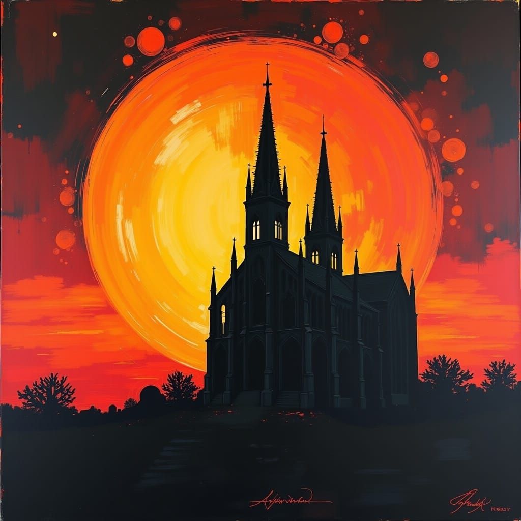 Gothic Cathedral sunset - Gothic Cathedral sunset