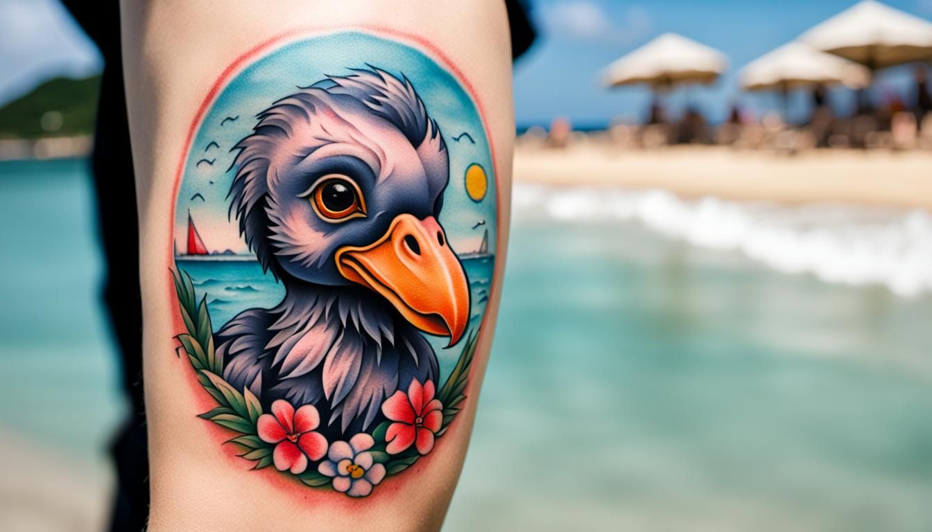 Dodo tattoo - AI Generated Artwork - NightCafe Creator