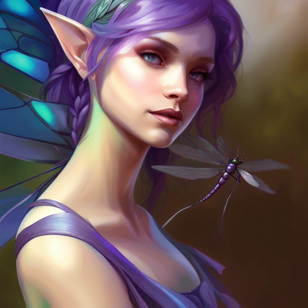 Dragonfly pixie princess - AI Generated Artwork - NightCafe Creator
