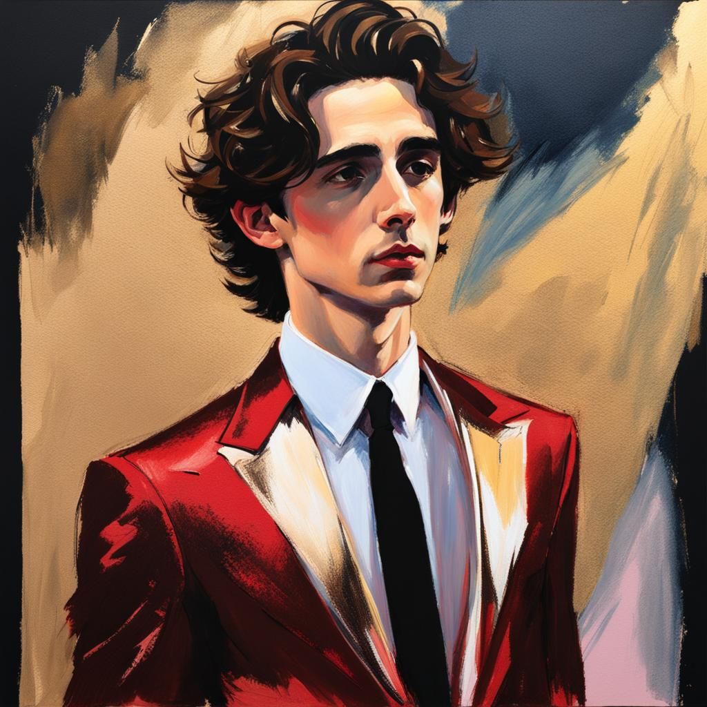 Timothee Chalamet 240107O - AI Generated Artwork - NightCafe Creator