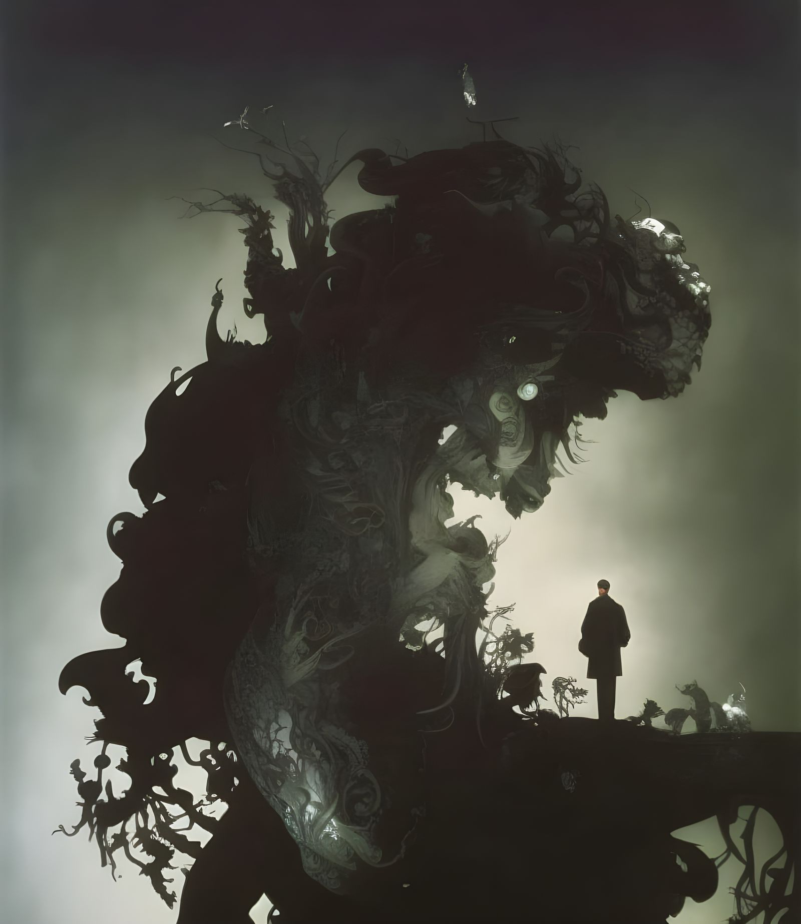 Swallowed by darkness - AI Generated Artwork - NightCafe Creator