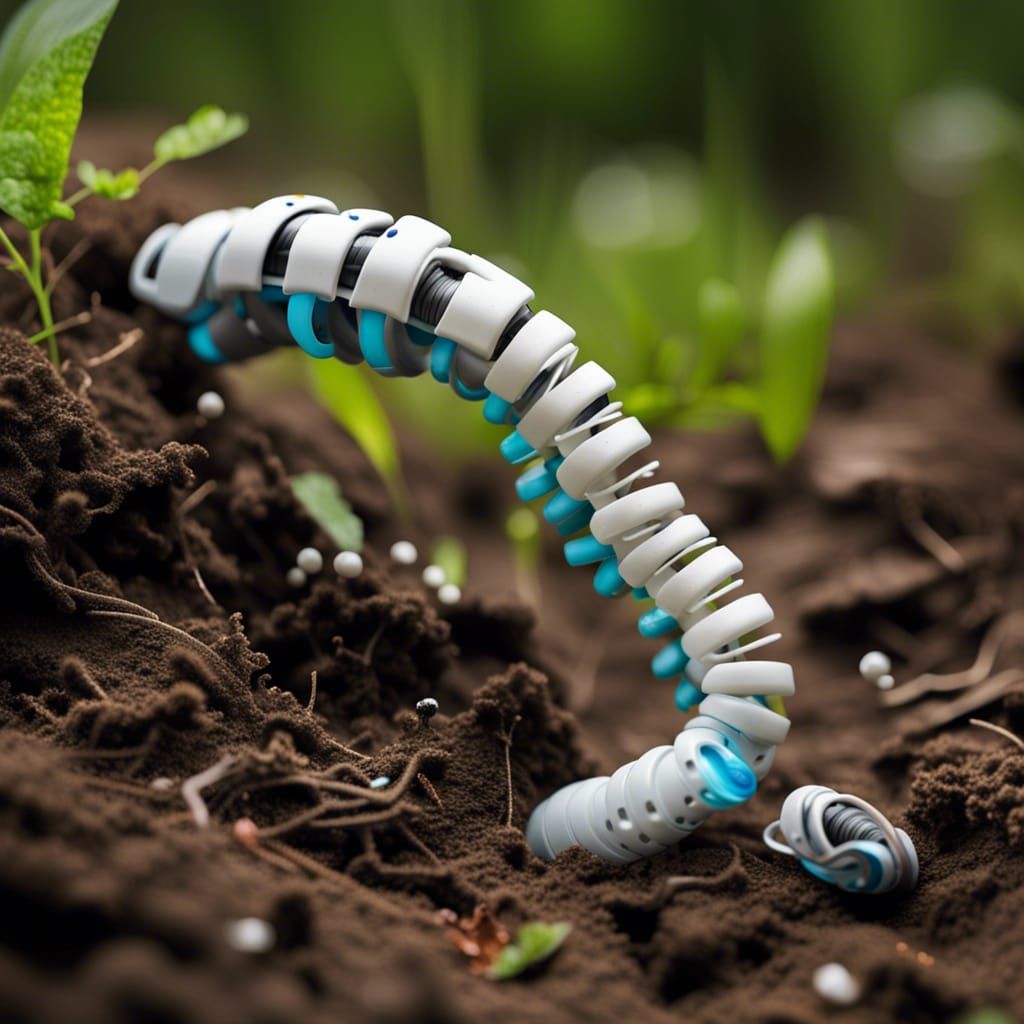 Robotic worms made from recycled parts cleaning the earth of plastic ...