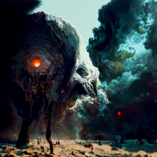 nightmare vision in ashen wight skies