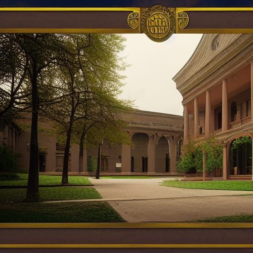 College campus - AI Generated Artwork - NightCafe Creator