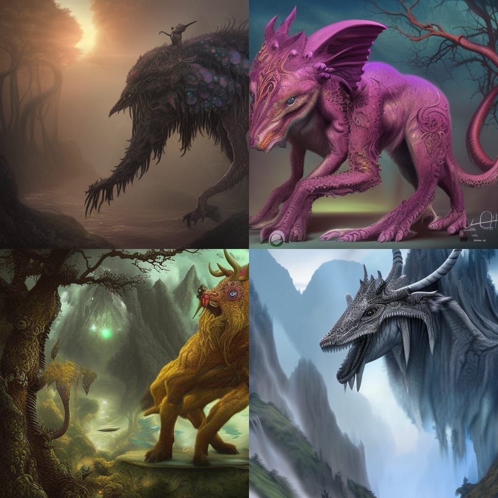 Images of mythical creatures. - AI Generated Artwork - NightCafe Creator