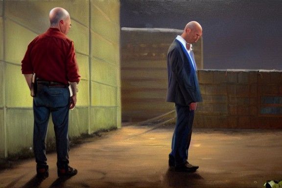 Jeff Bezos - Sad prisoner - Prison Yard - AI Generated Artwork ...