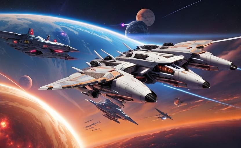 Starship through the Vortex - AI Generated Artwork - NightCafe Creator