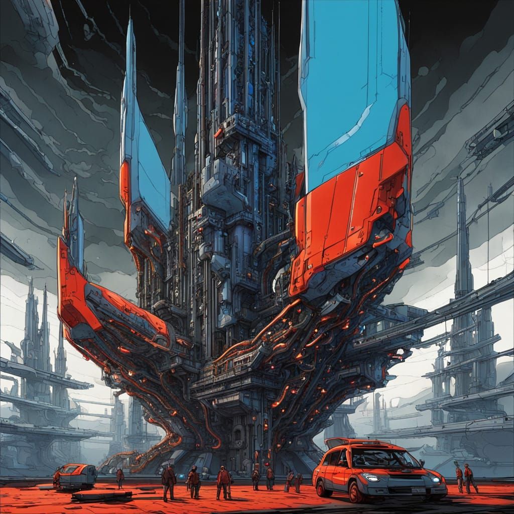 Deep space transmitter - Ominous Space Station in Cyberpunk ...