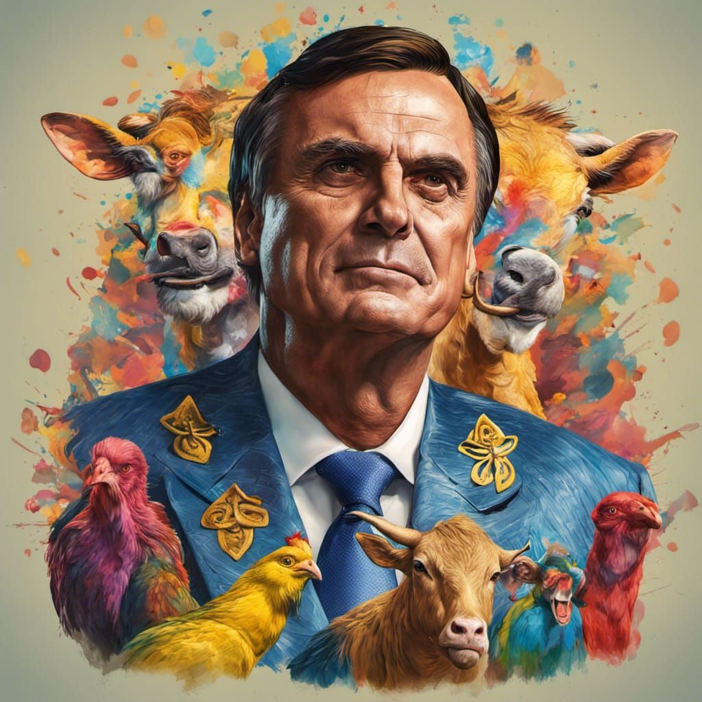 Bolsonaro, o rei do gado - AI Generated Artwork - NightCafe Creator