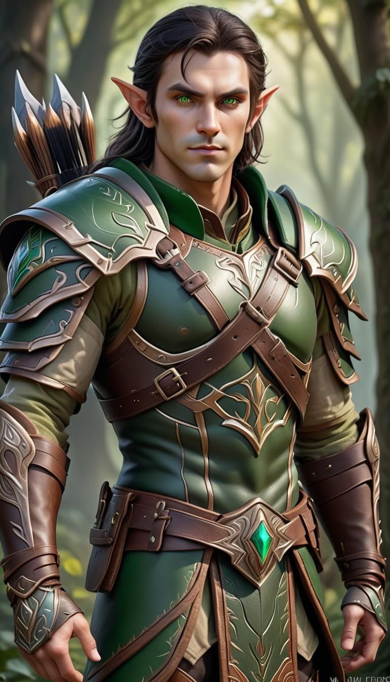 a mighty wood-elf ranger - AI Generated Artwork - NightCafe Creator