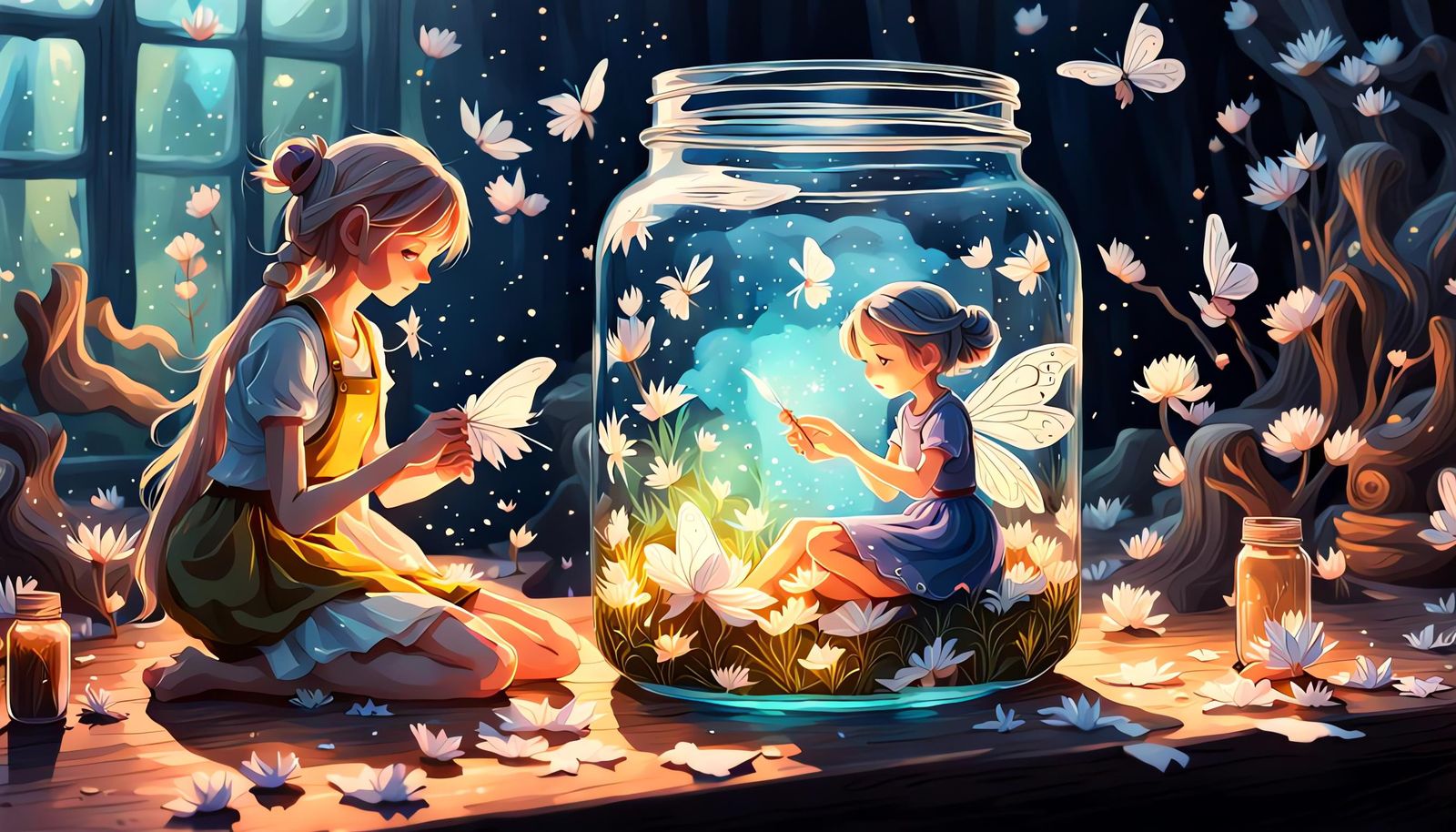 Creating Paper Fairies... - AI Generated Artwork - NightCafe Creator