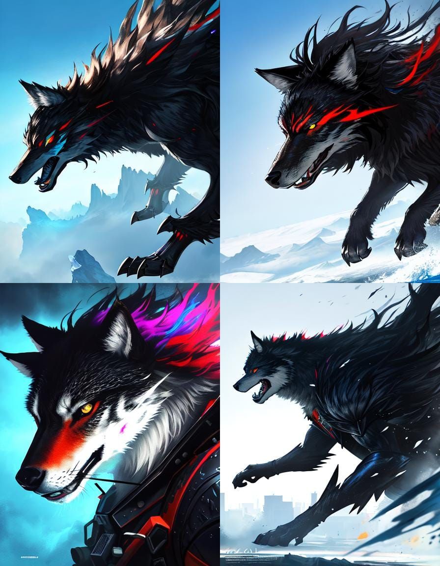 Air wolf - AI Generated Artwork - NightCafe Creator