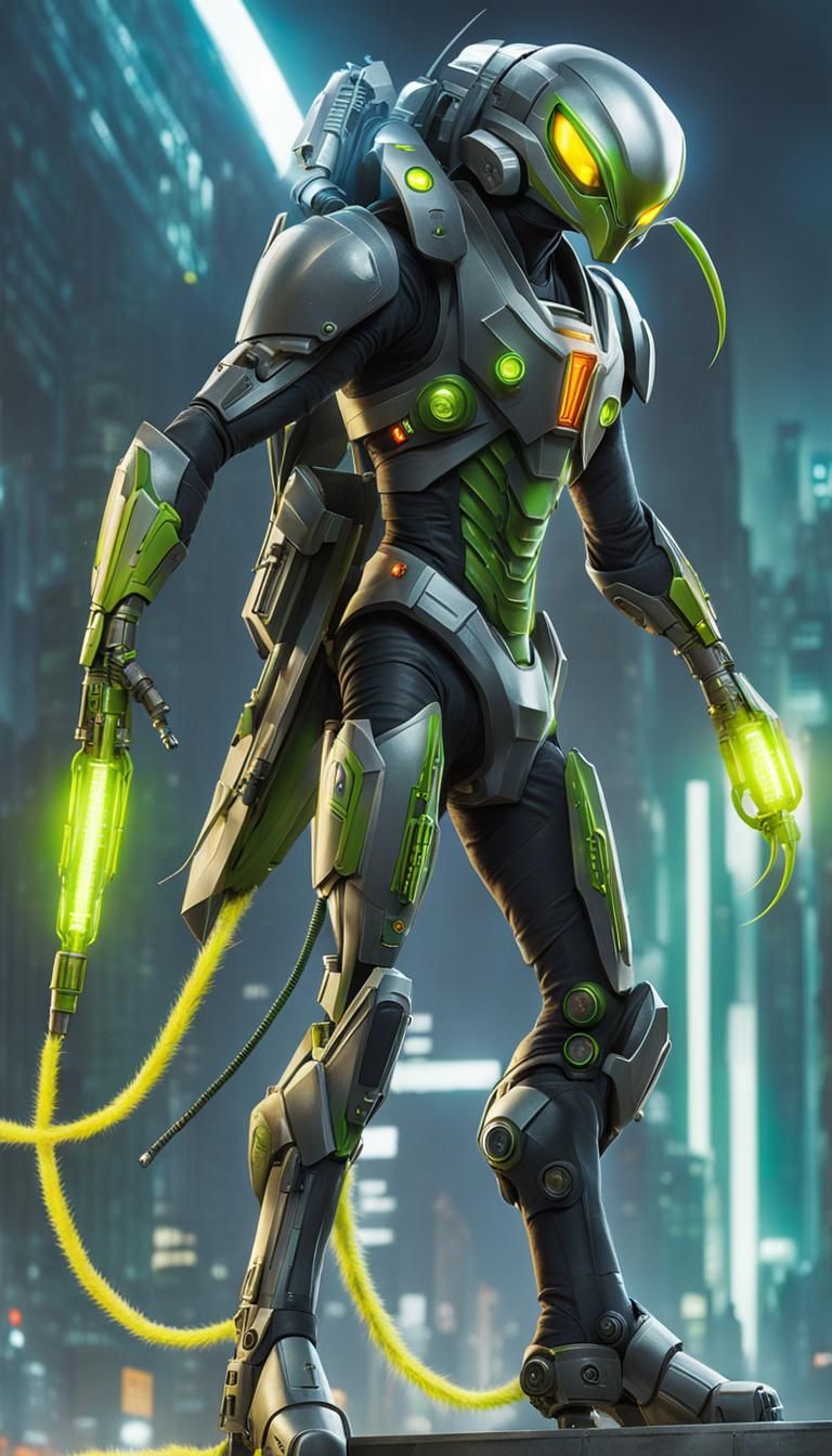 Chitin Alien Warrior - AI Generated Artwork - NightCafe Creator