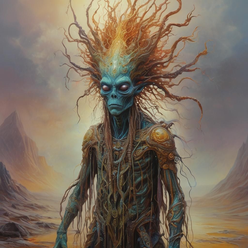 alien-tribe:the juisa hoo - Surreal Alien Leader in a Meltin...