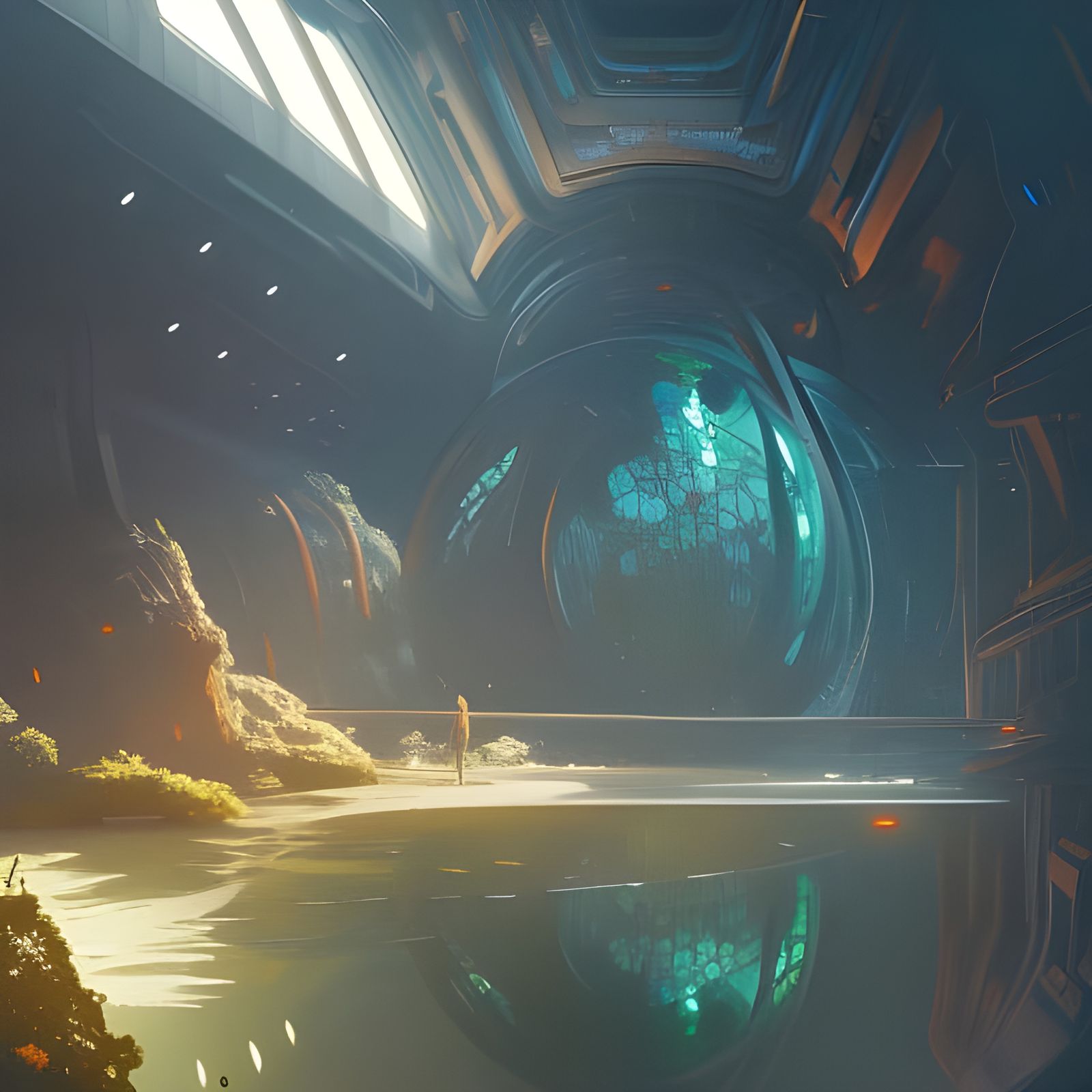 Alien biosphere - AI Generated Artwork - NightCafe Creator