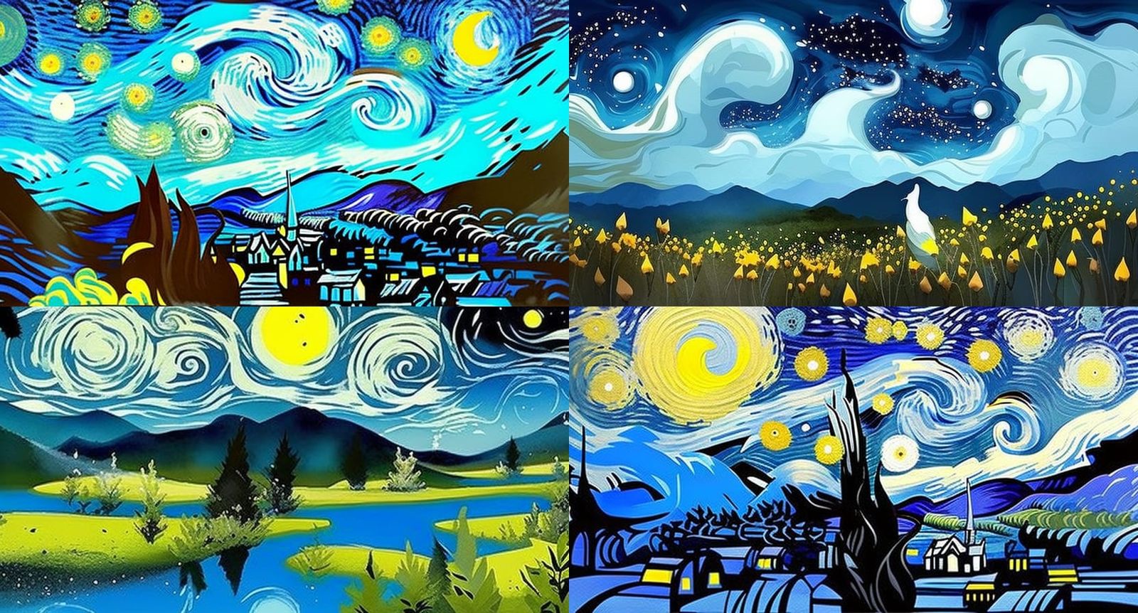 Starry Night - AI Generated Artwork - NightCafe Creator