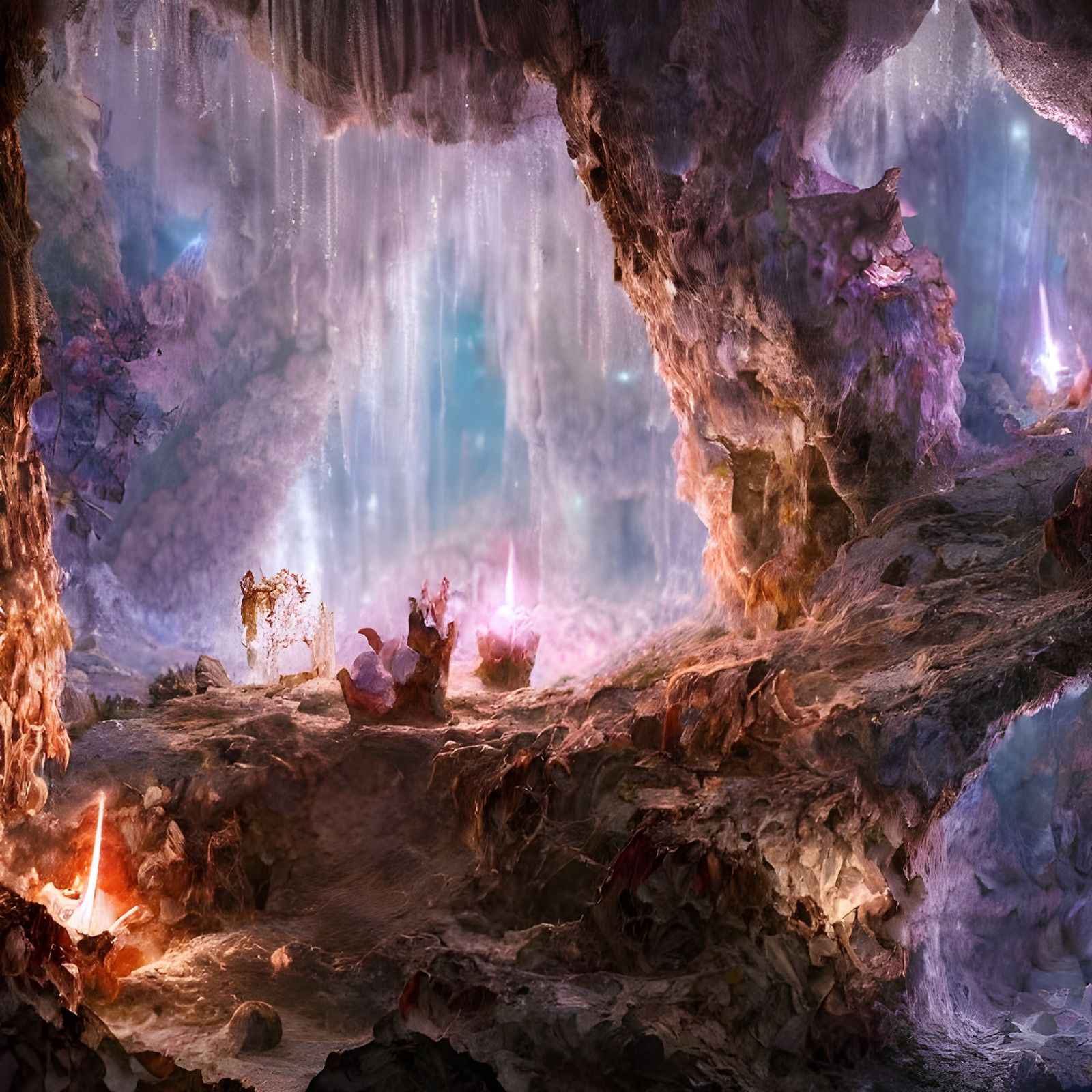 Magic Cave - AI Generated Artwork - NightCafe Creator