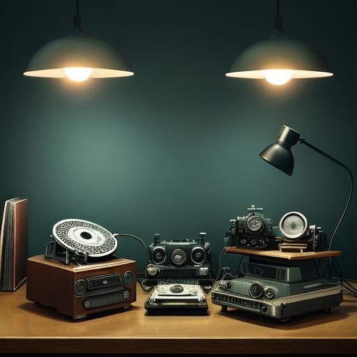 Tech Still Life - AI Generated Artwork - NightCafe Creator