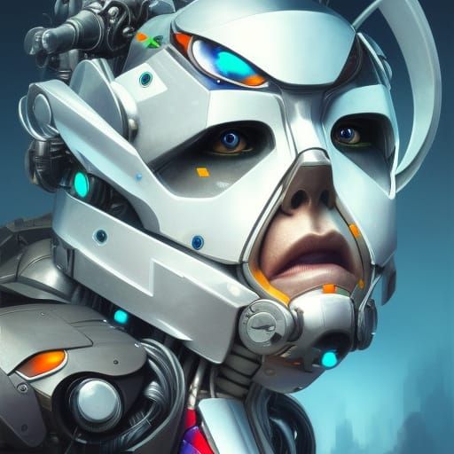 Cyborg parrot - AI Generated Artwork - NightCafe Creator