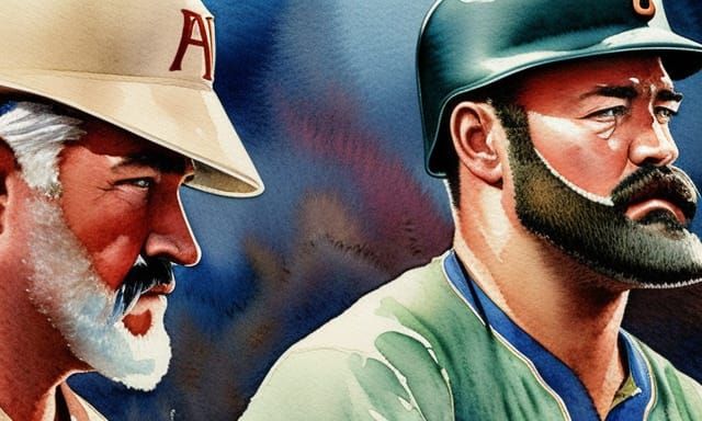 Ernest Hemingway's baseball card - AI Generated Artwork - NightCafe Creator