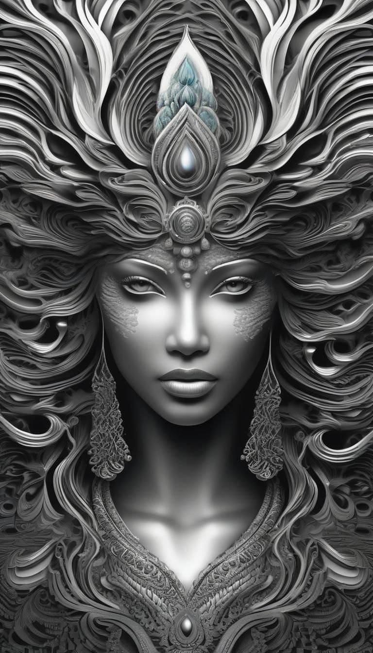 Elemental goddess of Water - AI Generated Artwork - NightCafe Creator
