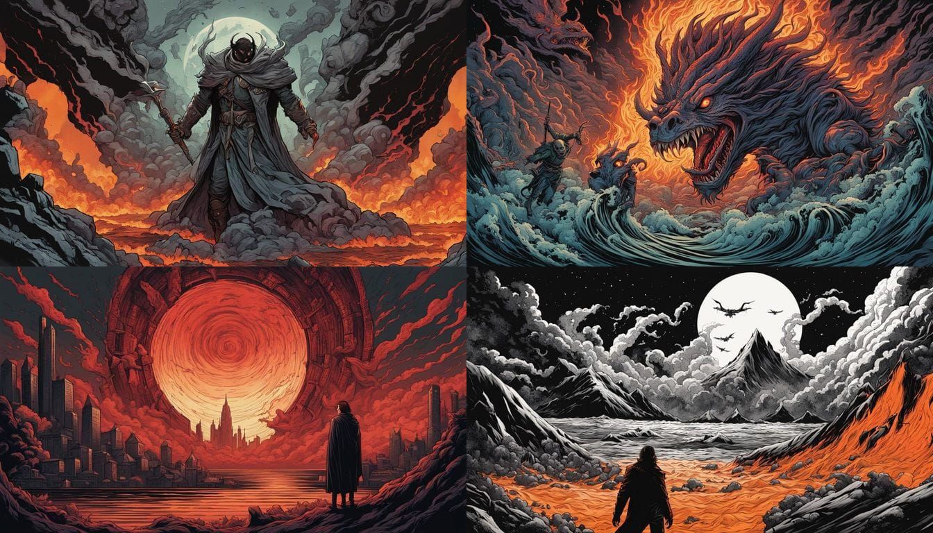 Demon summon of hell - Ethereal Demon Conjuration in Darkene...