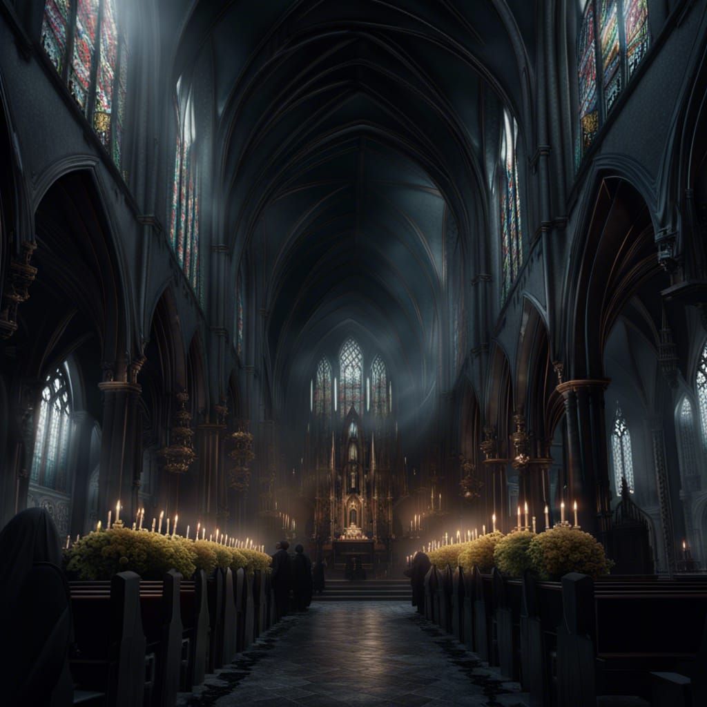 Funeral day - AI Generated Artwork - NightCafe Creator