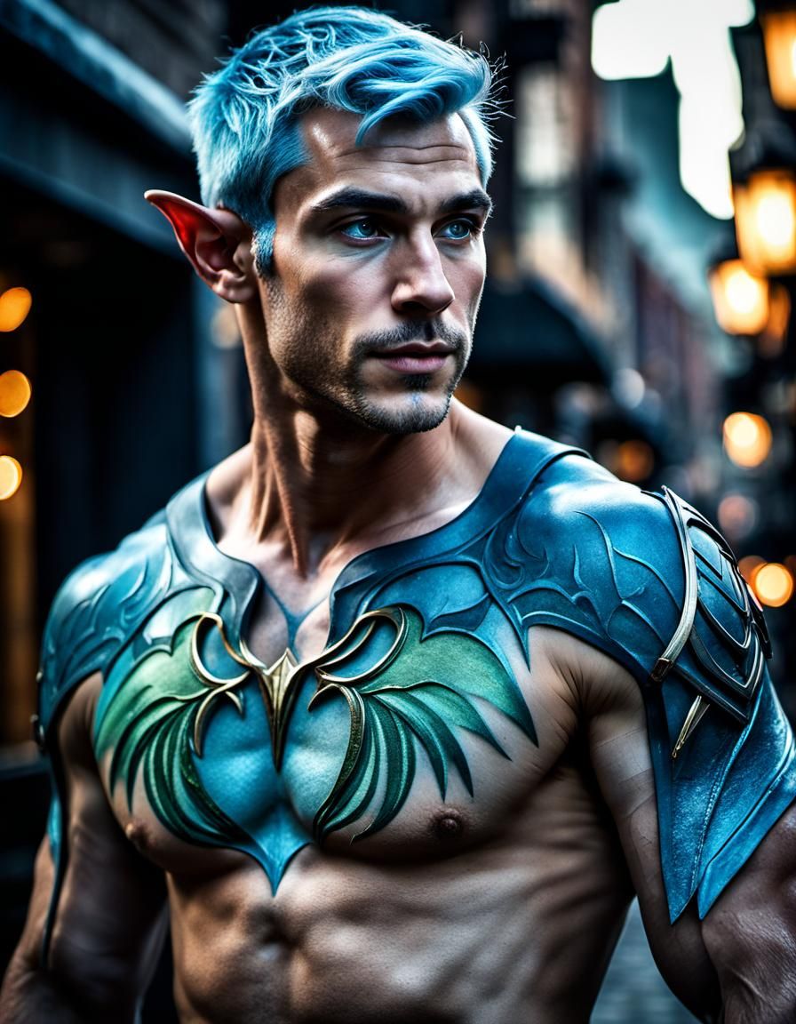 Handsome Elf Man - AI Generated Artwork - NightCafe Creator