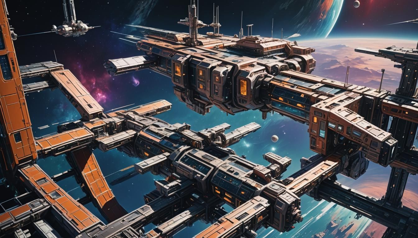 Space Station 'Aurora V' Concept Artwork (Image 01) - AI Generated ...